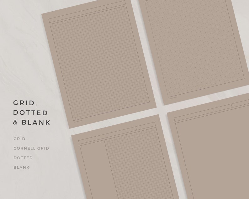 Digital Note Taking Template Digital Notepad Note Taking | Etsy