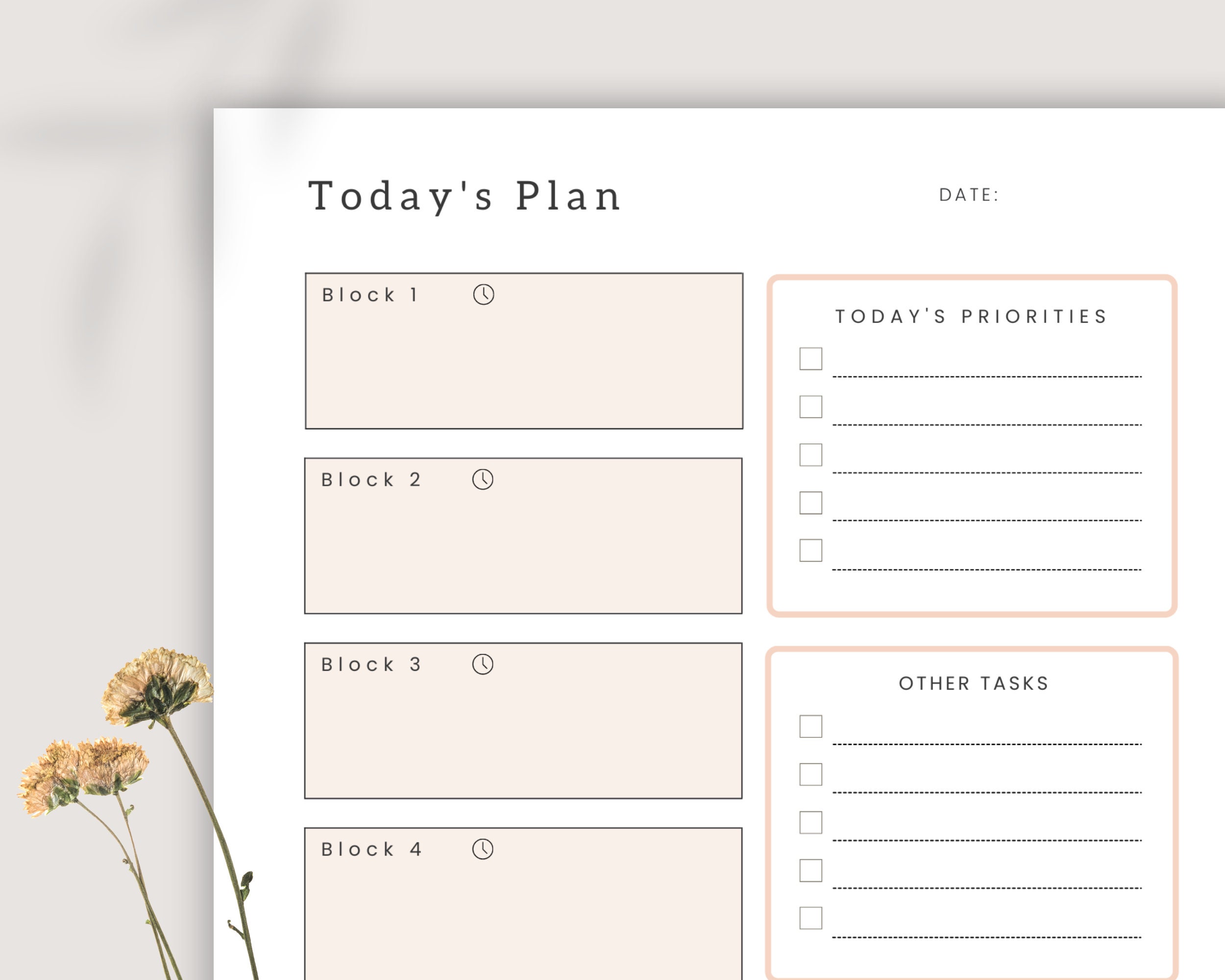 Time Blocking Planner, Work From Home Planner, Productivity Planner ...