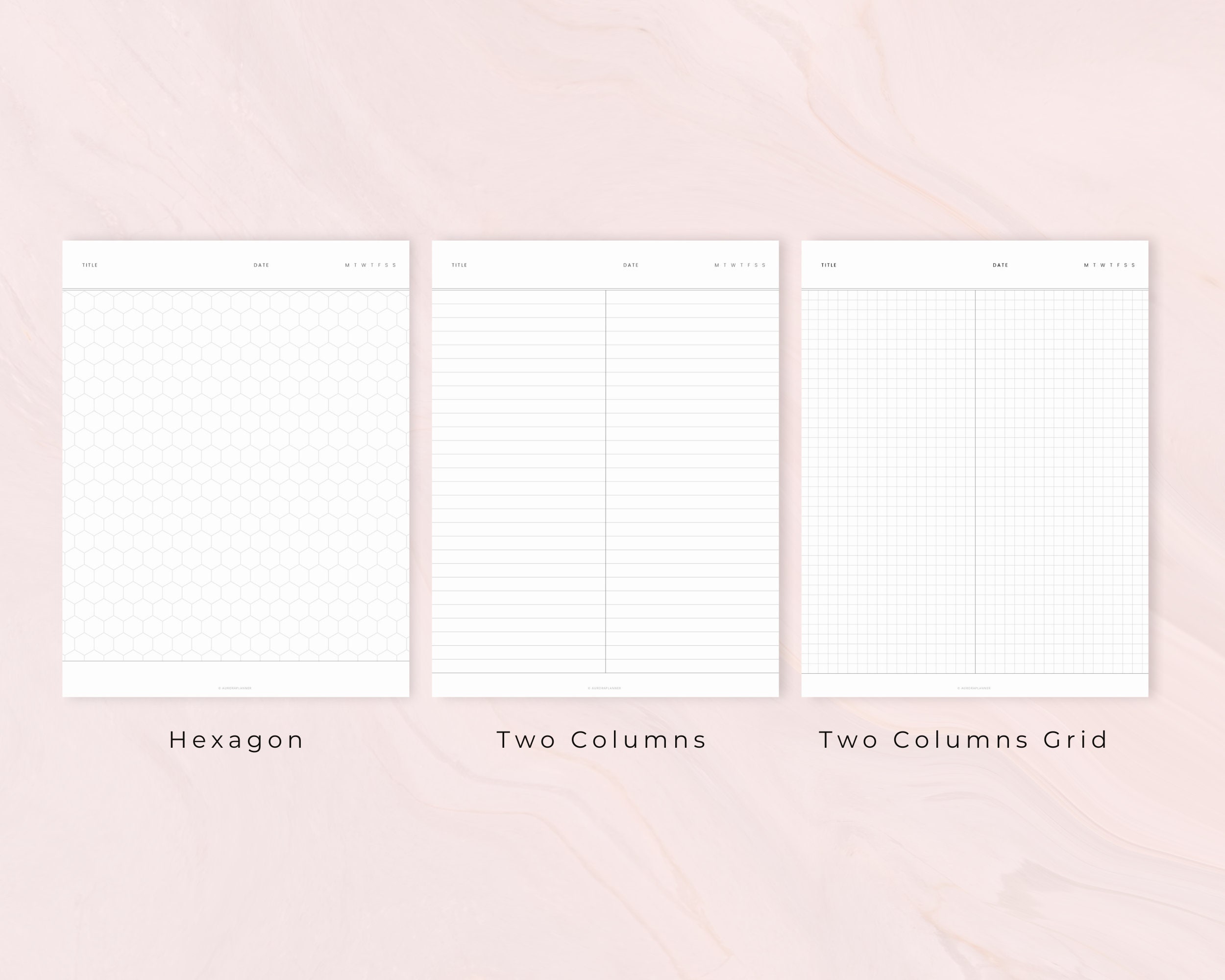 Study Digital Note Taking Template, Student Lecture Notes Template ...