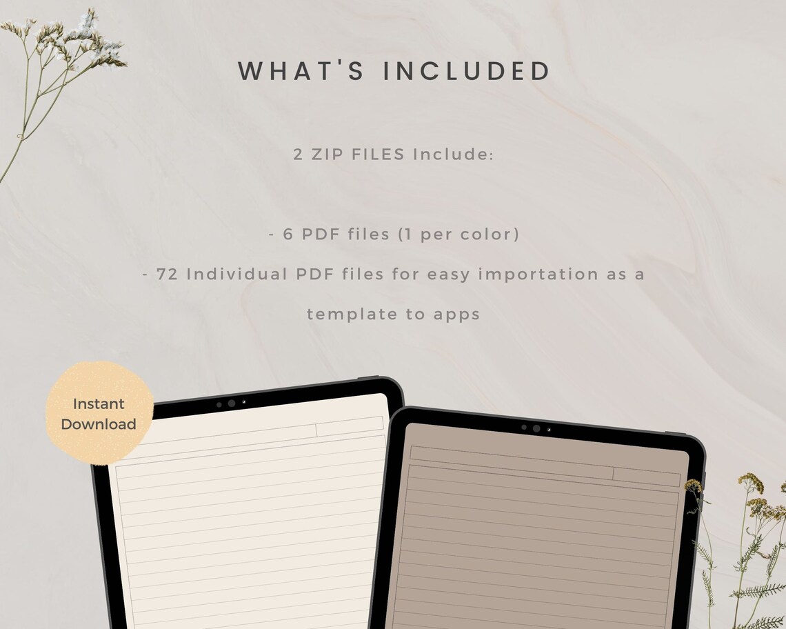 Digital Note Taking Template Digital Notepad Note Taking | Etsy