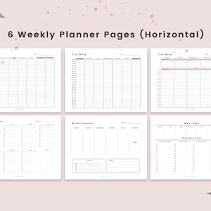 Weekly Planner Bundle Printable, Time Blocking Weekly Planner, Weekly ...