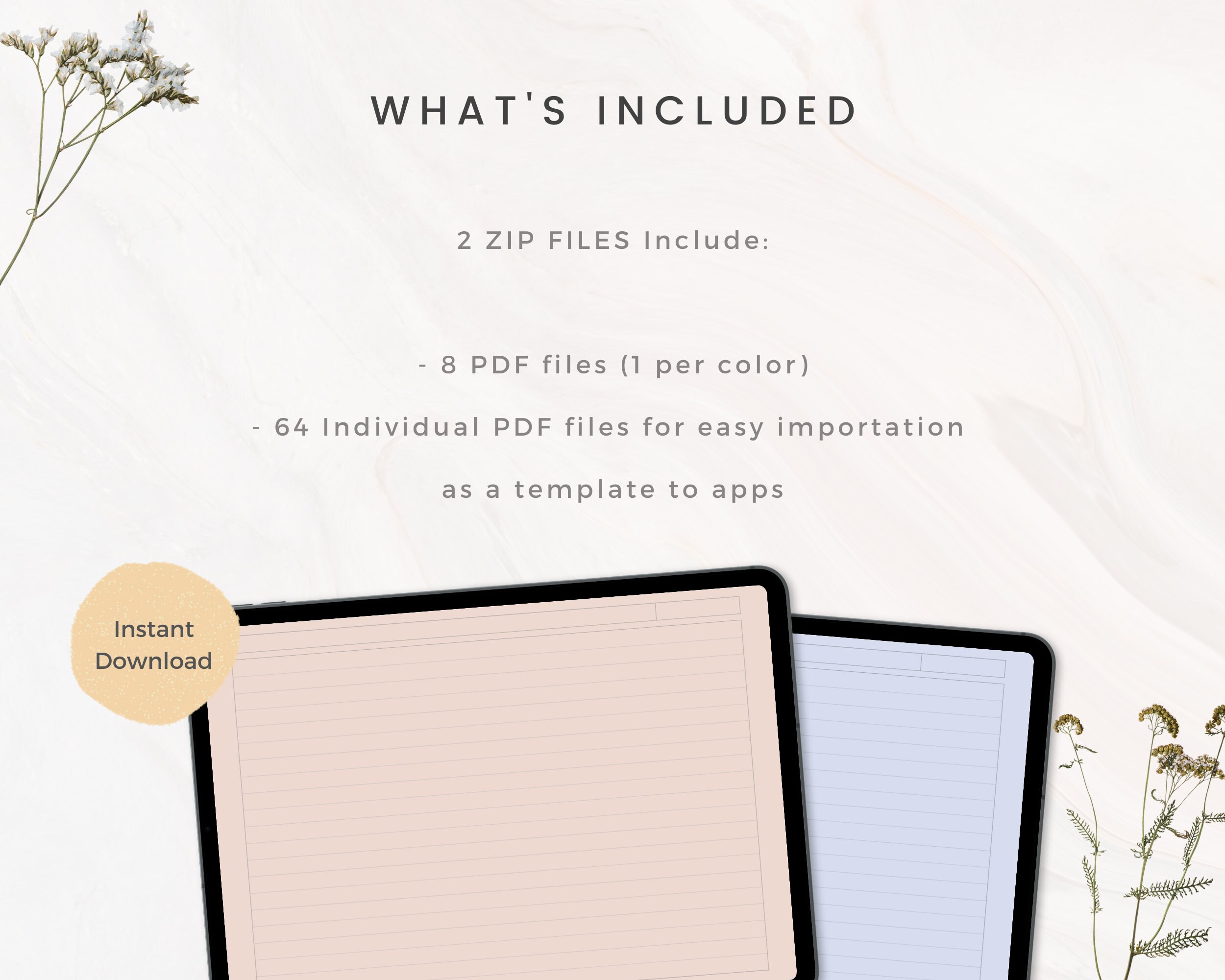 Landscape Digital Note Taking Template Goodnotes, Horizontal Notebook ...