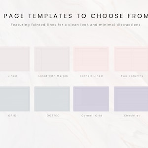 Landscape Digital Note Taking Template Goodnotes, Horizontal Notebook ...