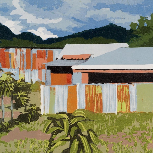 Reduction Woodcut - Etsy