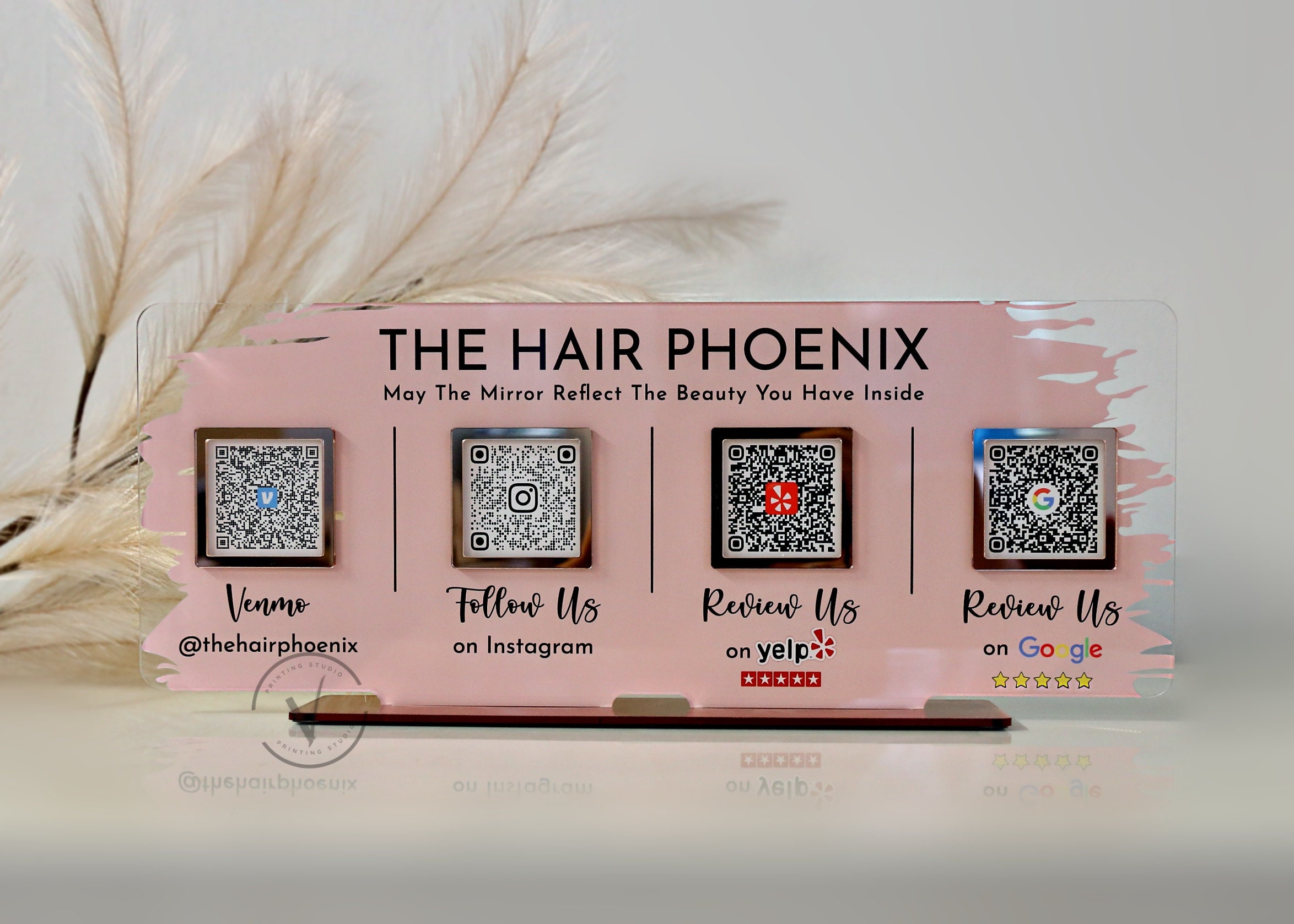 QR Codes Facebook Instagram Business Sign Scan to Pay Sign - Etsy