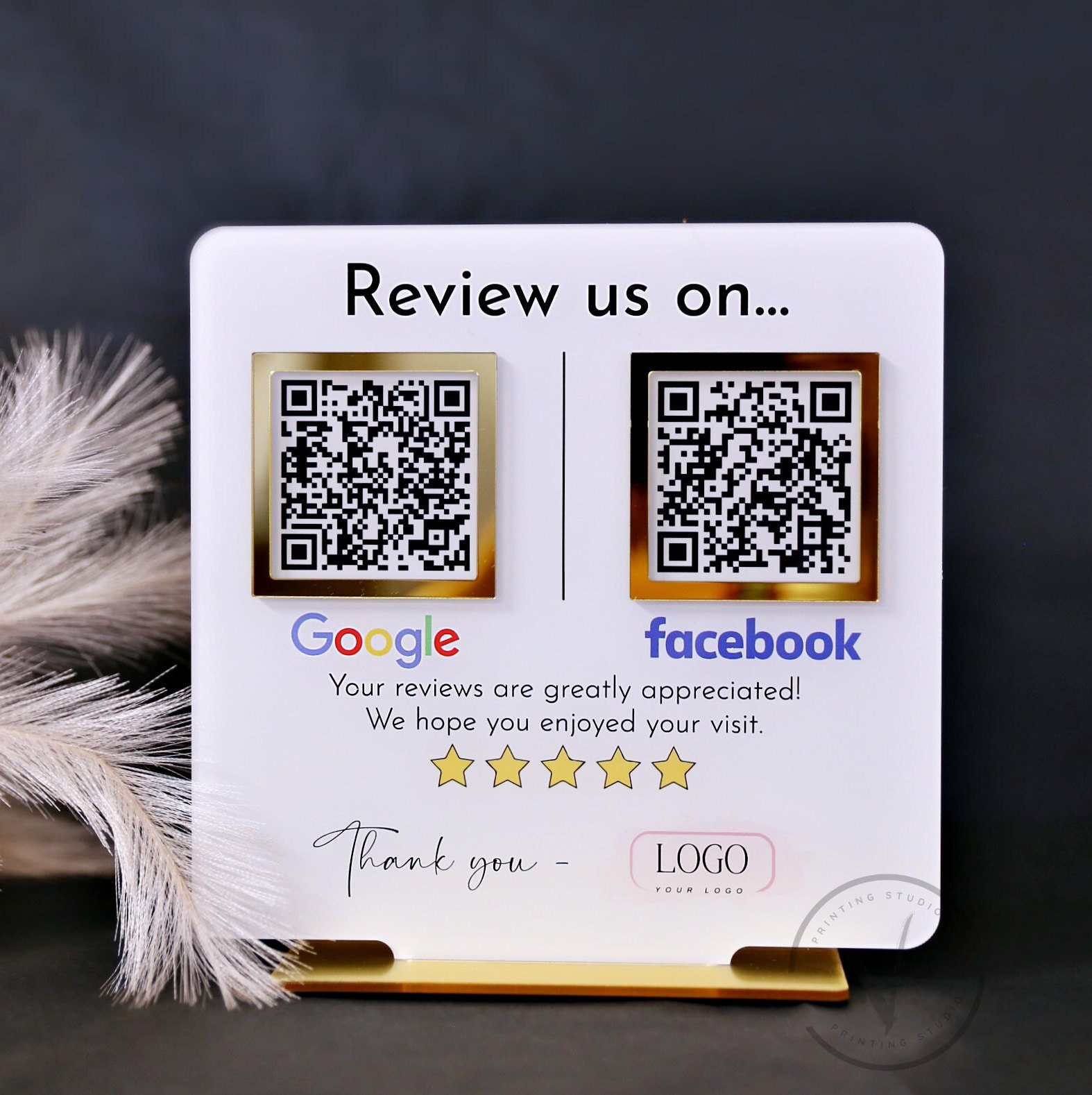 Business QR Code Review Sign Google Review Sign Leave a - Etsy