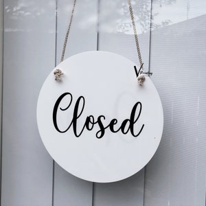 Open Closed Sign 3D Raised Letter Business Signage Door Welcome Shop ...