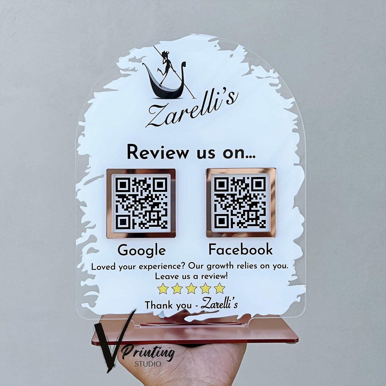 Google Review Facebook Review Business Sign QR Code - Etsy