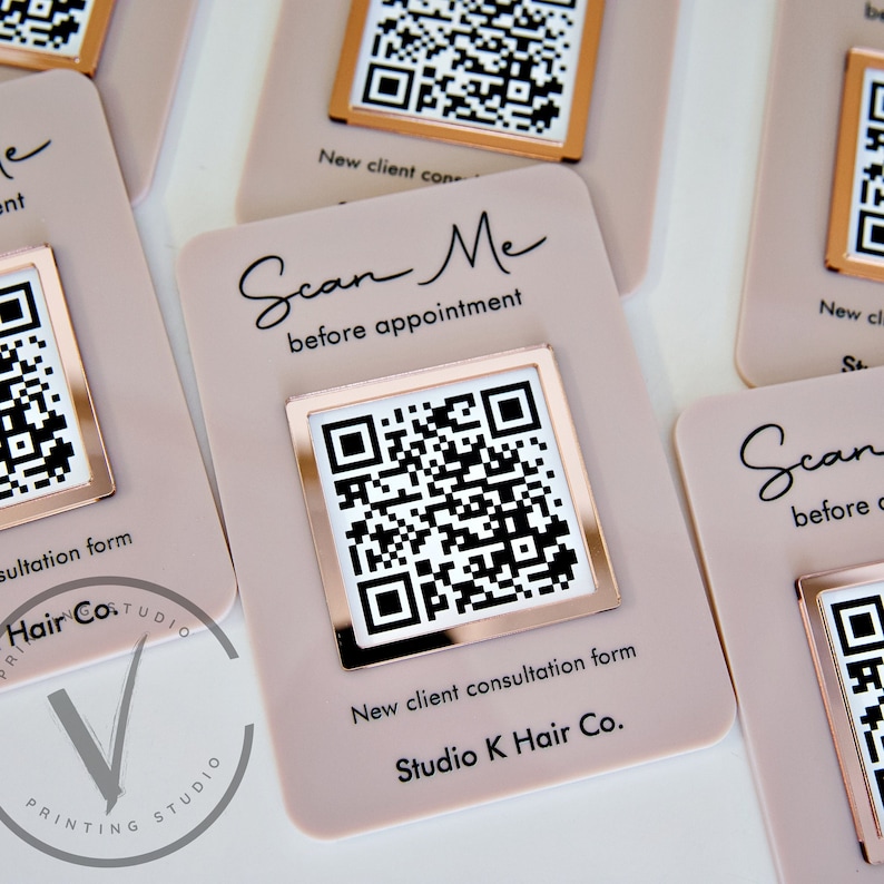 Mini QR Code Display Sign - Etsy