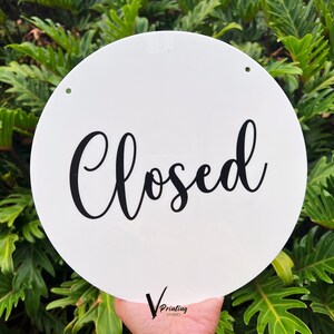 Open Closed Sign 3D Raised Letter Business Signage Door Welcome Shop ...
