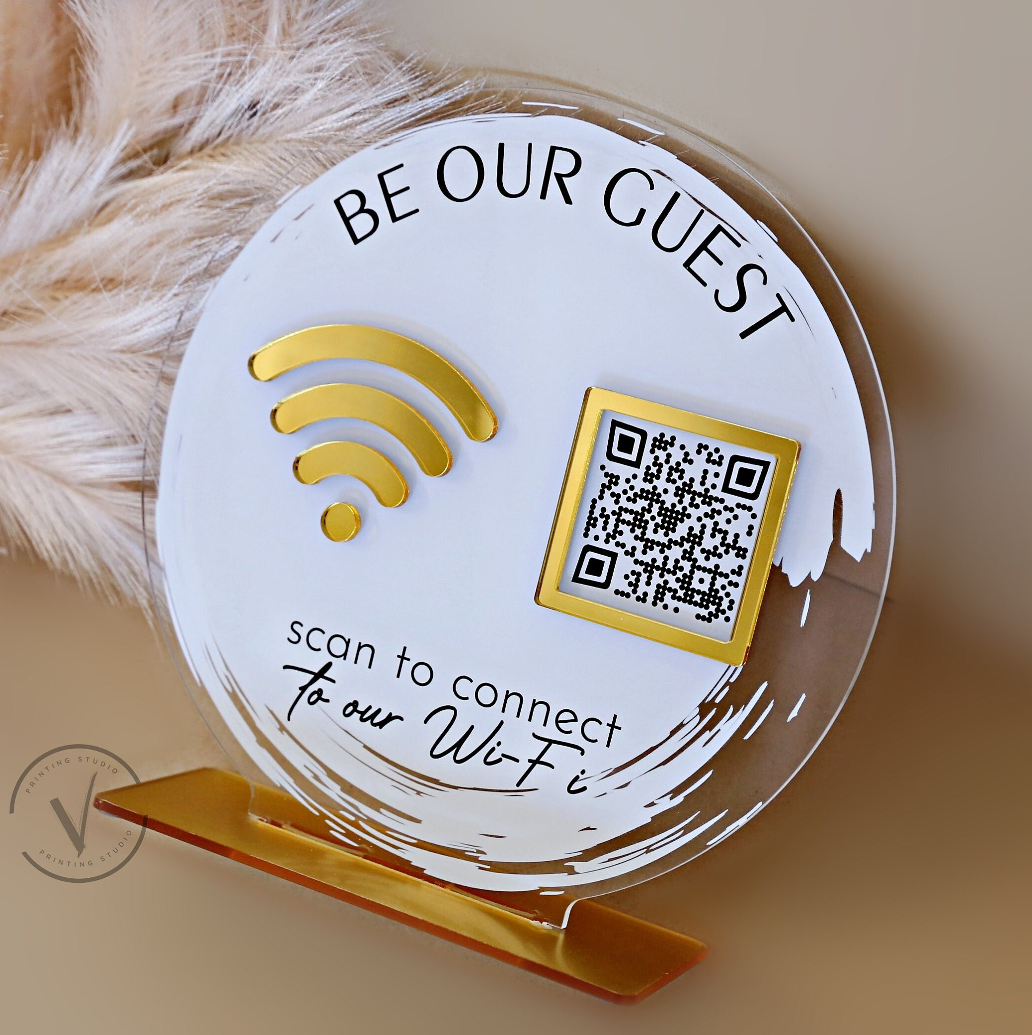 Wifi Sign, Wifi QR Code, Wifi Scan, Business Sign, House Sign - Etsy