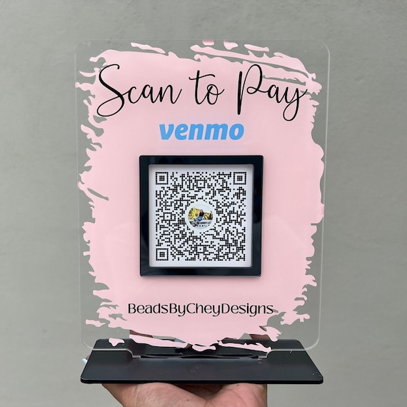 QR Code Payment Venmo Cash App Sign Scannable Business - Etsy