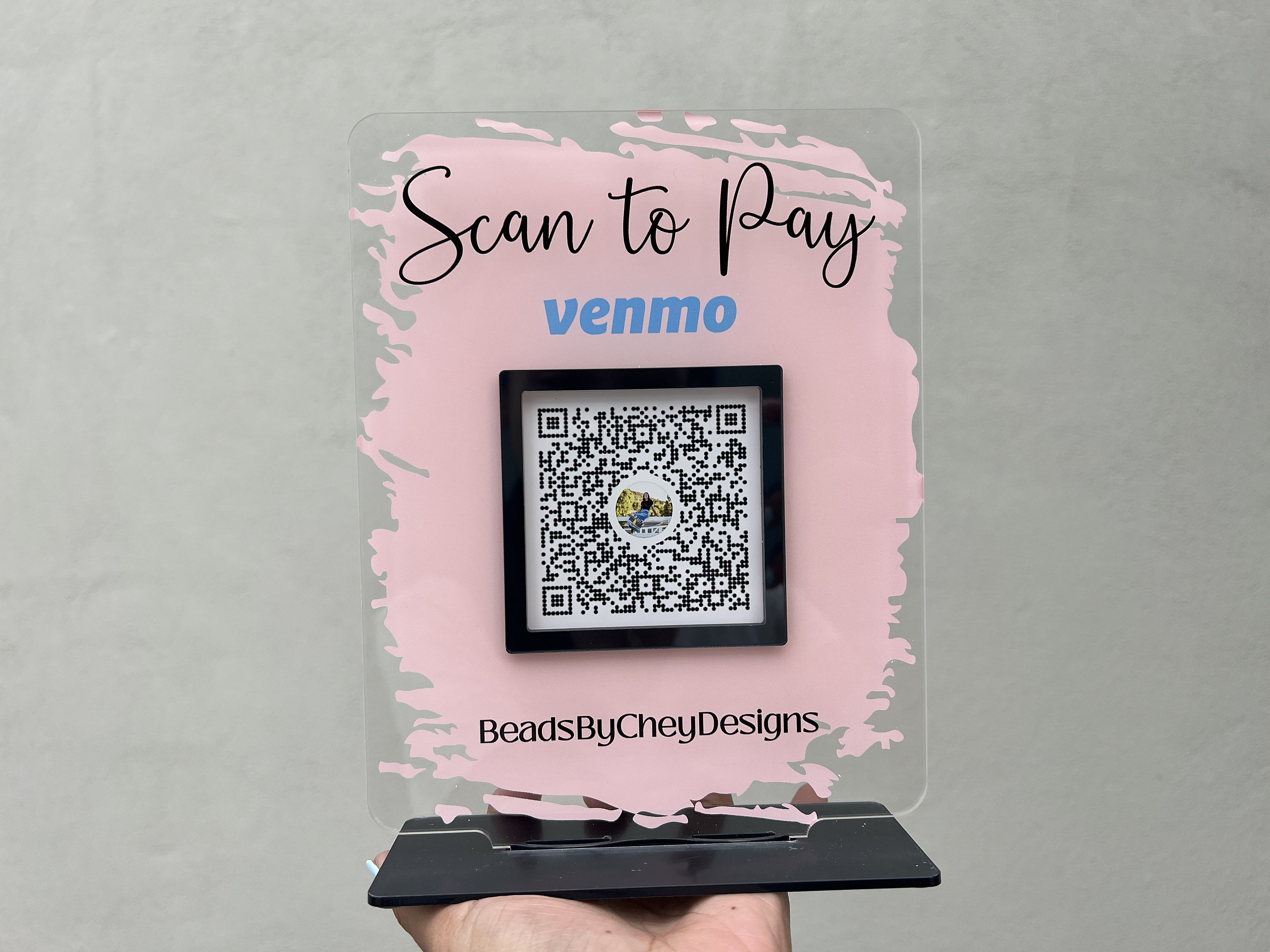 QR Code Payment Venmo Cash App Sign Scannable Business - Etsy