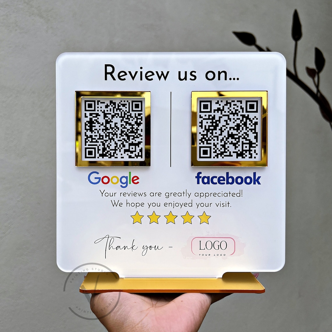 Business QR Code Review Sign Google Review Sign Leave a - Etsy