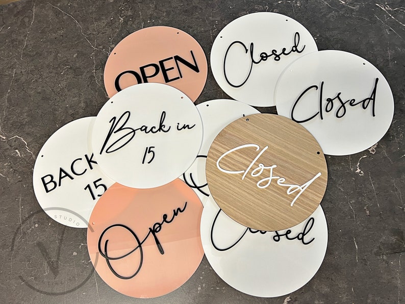 Open Closed Sign 3D Raised Letter Business Signage Door - Etsy Australia
