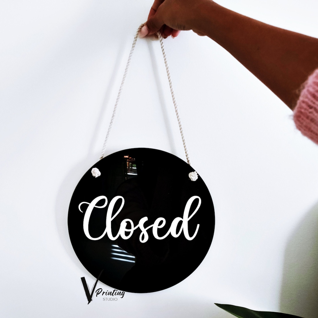 3D Open Closed Sign Double Sided Raised Letter Business Signage Door ...