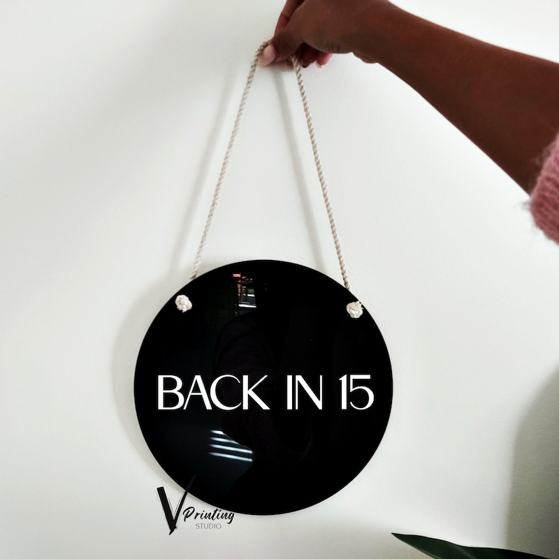 Be Right Back Sign - Etsy