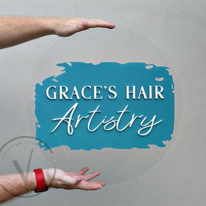 Round Business Sign, Custom 3D Business Logo Sign, Business Sign ...