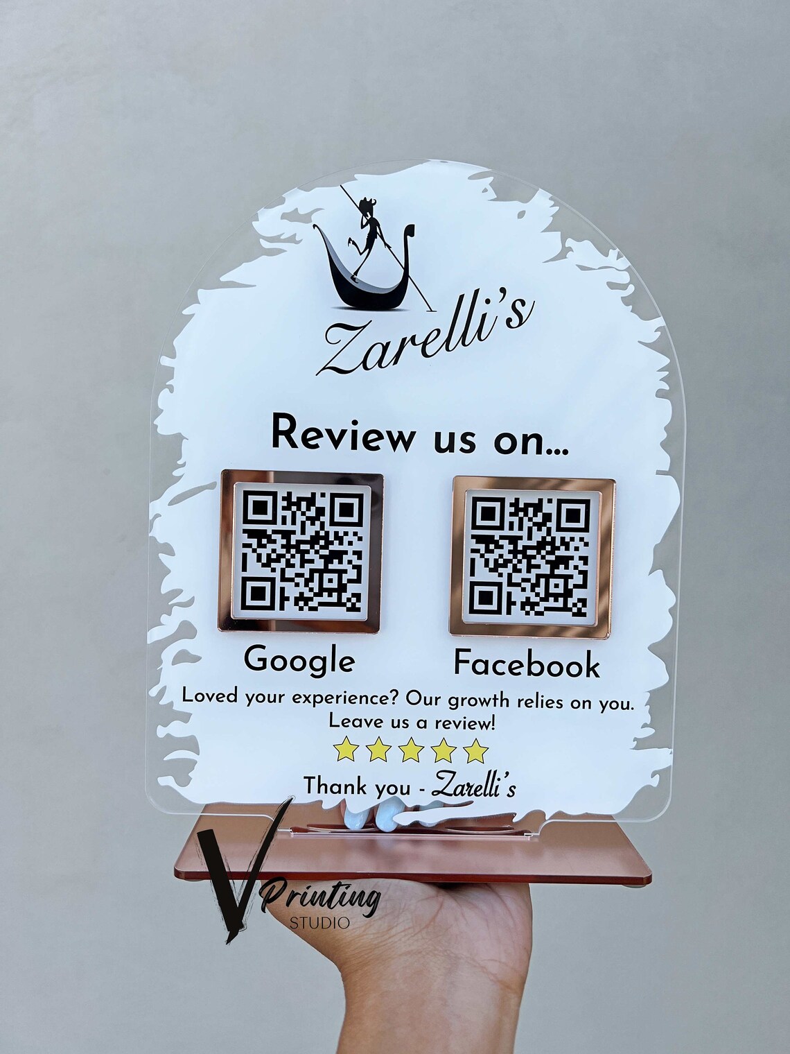 Google Review Facebook Review Business Sign QR Code | Etsy