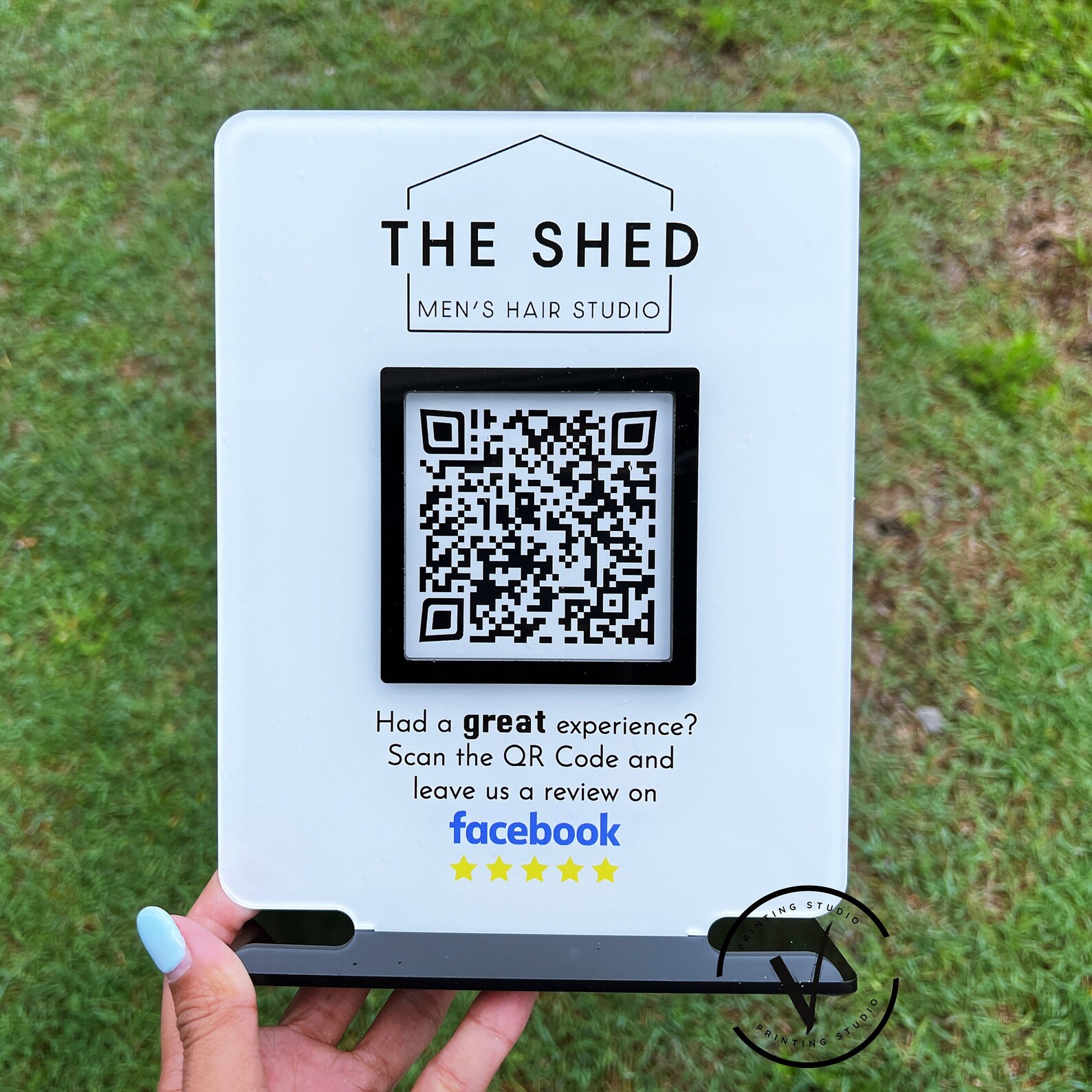 QR Code Google Facebook Review Counter Sign Business Acrylic - Etsy