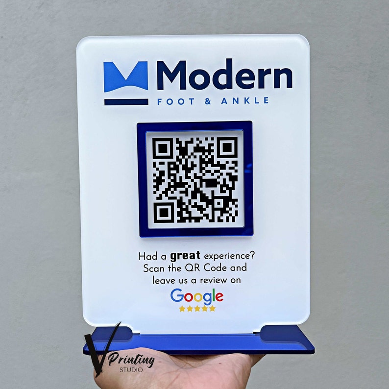 Business Review QR Code Sign Review Sign Salon Beautician - Etsy