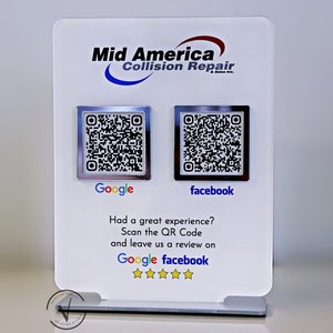 Business QR Code Review Sign, Google Review Sign, Leave a Review Sign ...