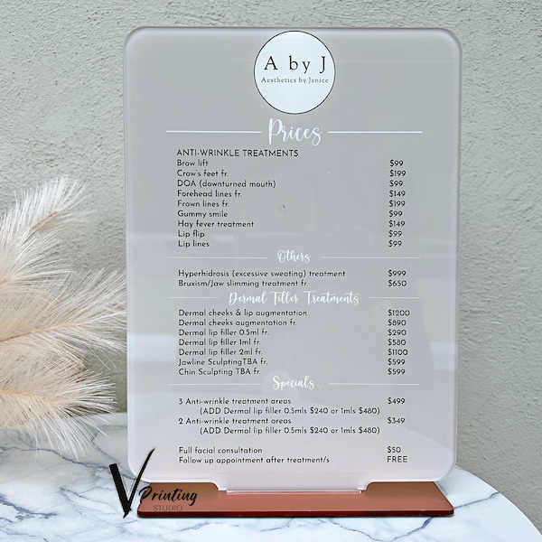 Business Display Price Display - Etsy