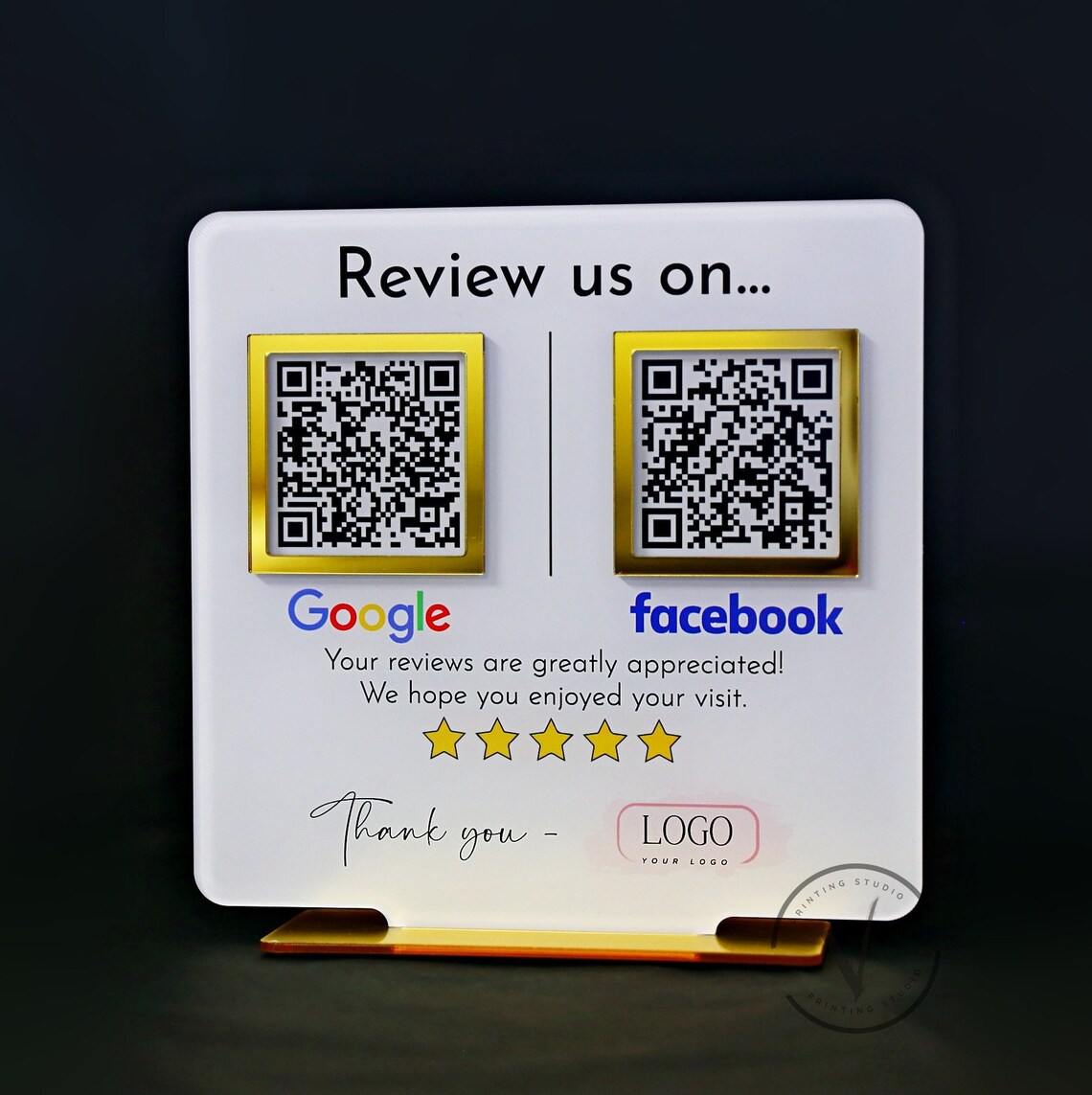 Business QR Code Review Sign Google Review Sign Leave a - Etsy