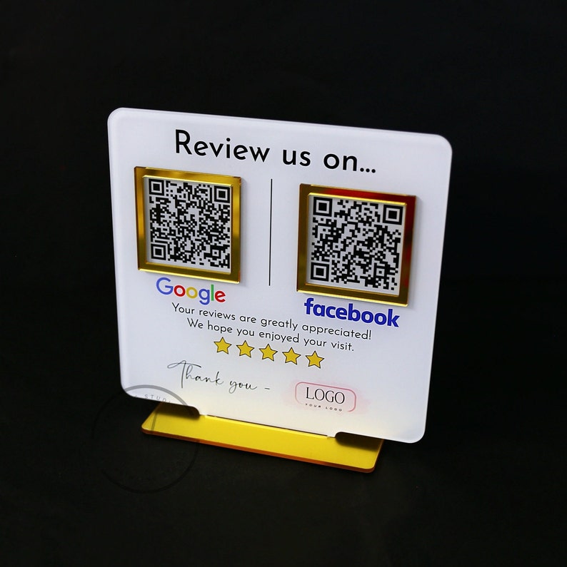 Business QR Code Review Sign Google Review Sign Leave a - Etsy