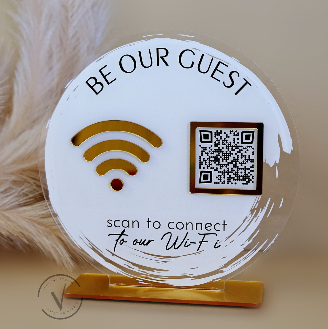 Wifi Sign Wifi QR Code Wifi Scan Business Sign House Sign - Etsy