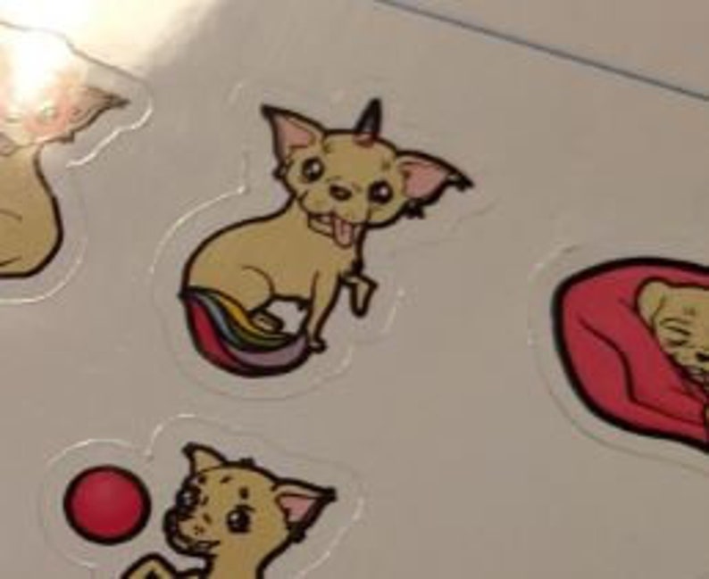 Hoshi the Tiny Chihuahua Printable Sticker Sheet - Etsy