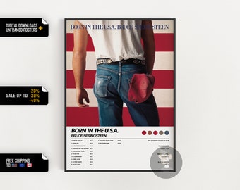 Born in the Usa Poster | Etsy