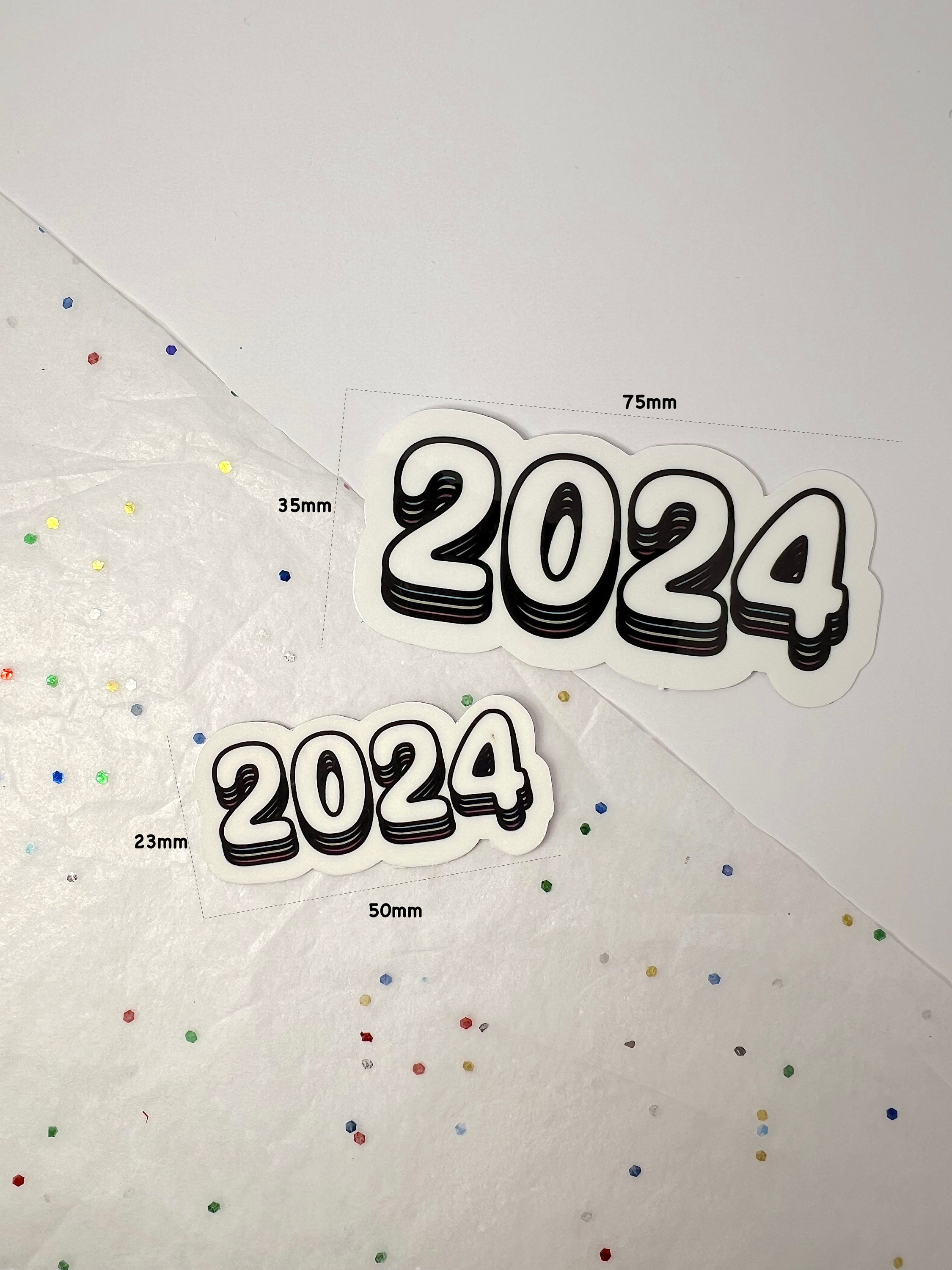 2024 Sticker, Water Bottle Stickers, Laptop Sticker, Kindle Sticker ...