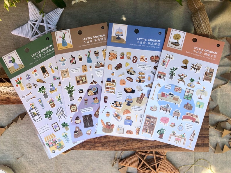 Little Ordinary Series Stickers Sheet Scrapbooking Planner Decorations ...