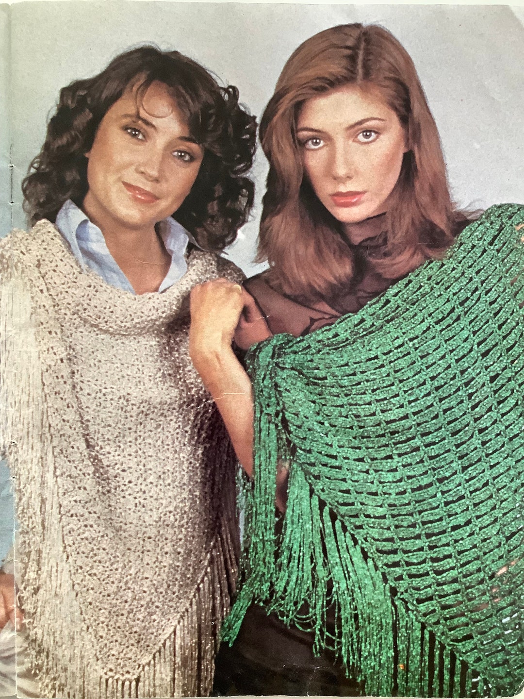 Vintage Crochet Pattern - Two 1970s Shawls - PDF Instant Download ...