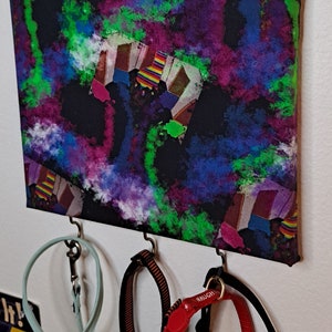 Handmade 8x10 Surrealism Fantasy Rainbow Doors Canvas Key Chain and Pet ...