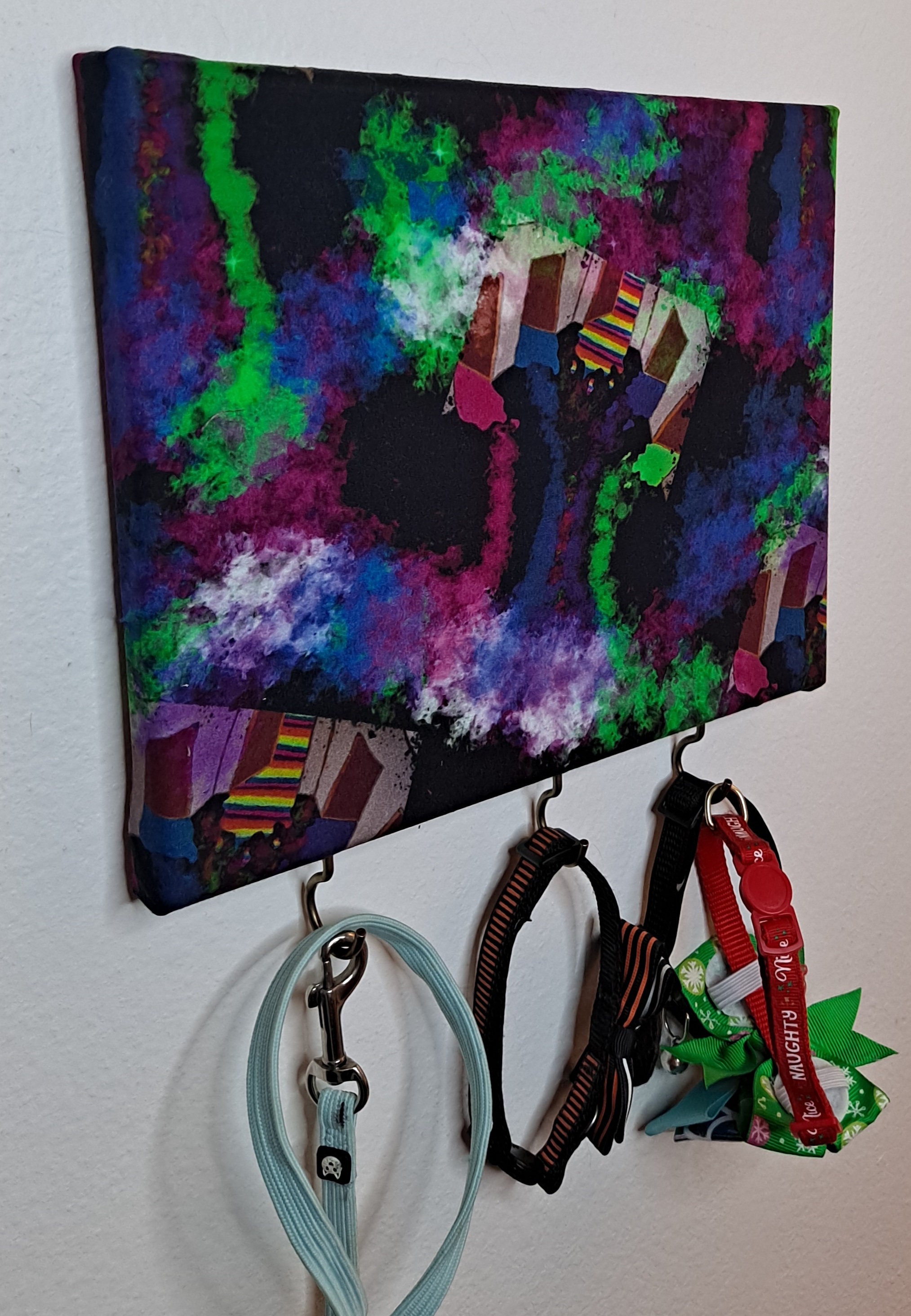Handmade 8x10 Surrealism Fantasy Rainbow Doors Canvas Key Chain and Pet ...