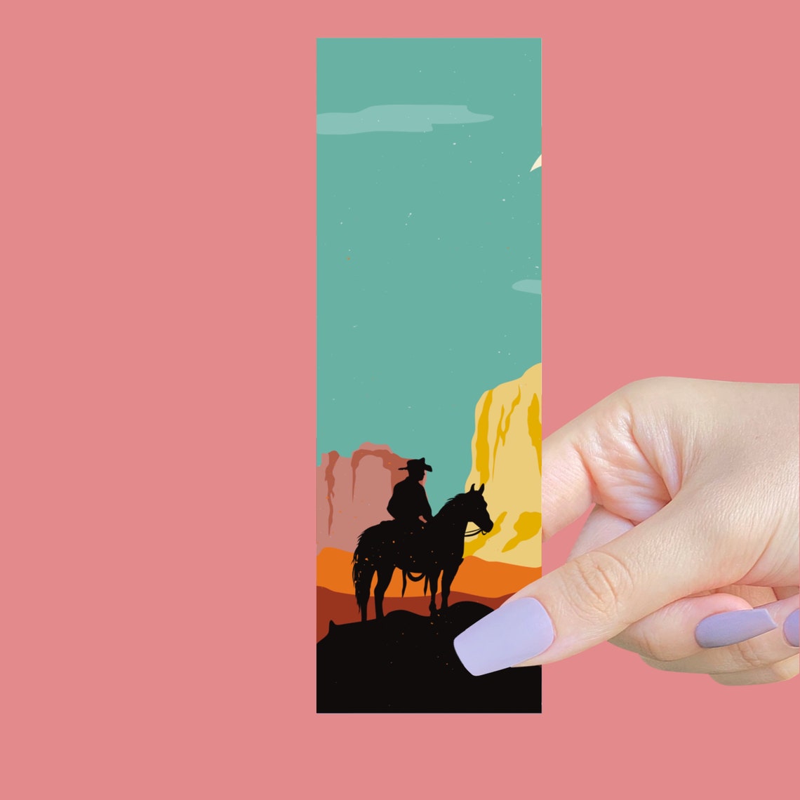 Western 5 Cowboy Cowboy Wild West Bookmark 2x6in. - Etsy