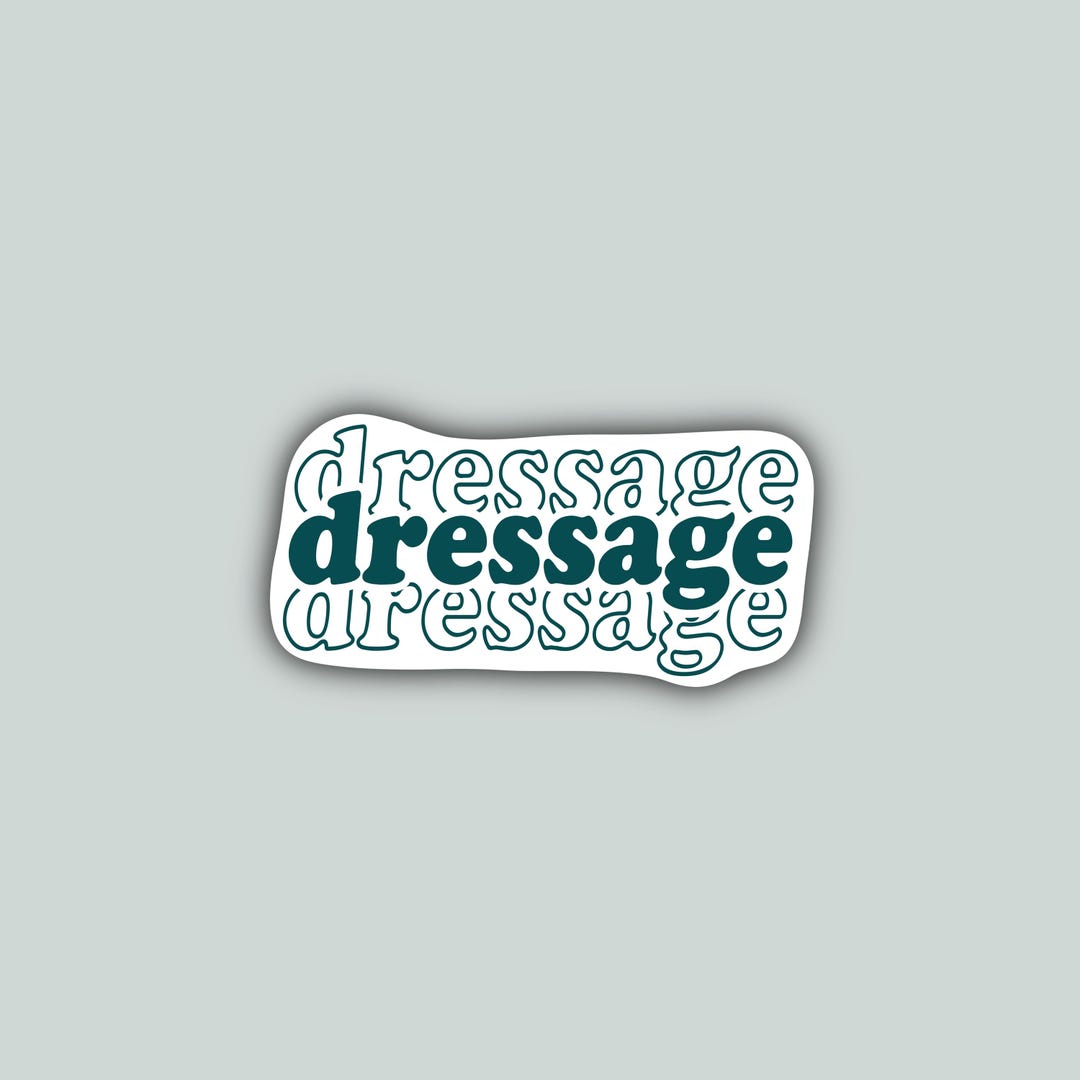 Dressage Sticker – Equestrian Decal – Horse Dressage Aesthetic ...