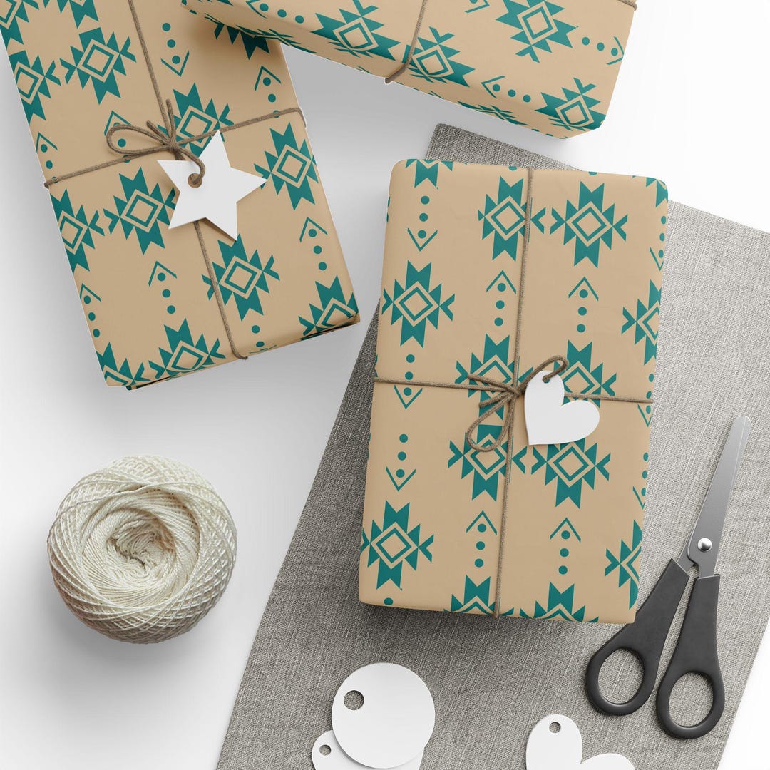 Tan Western Wrapping Paper Cowboy Gift Wrap Western Wedding Wrapping ...