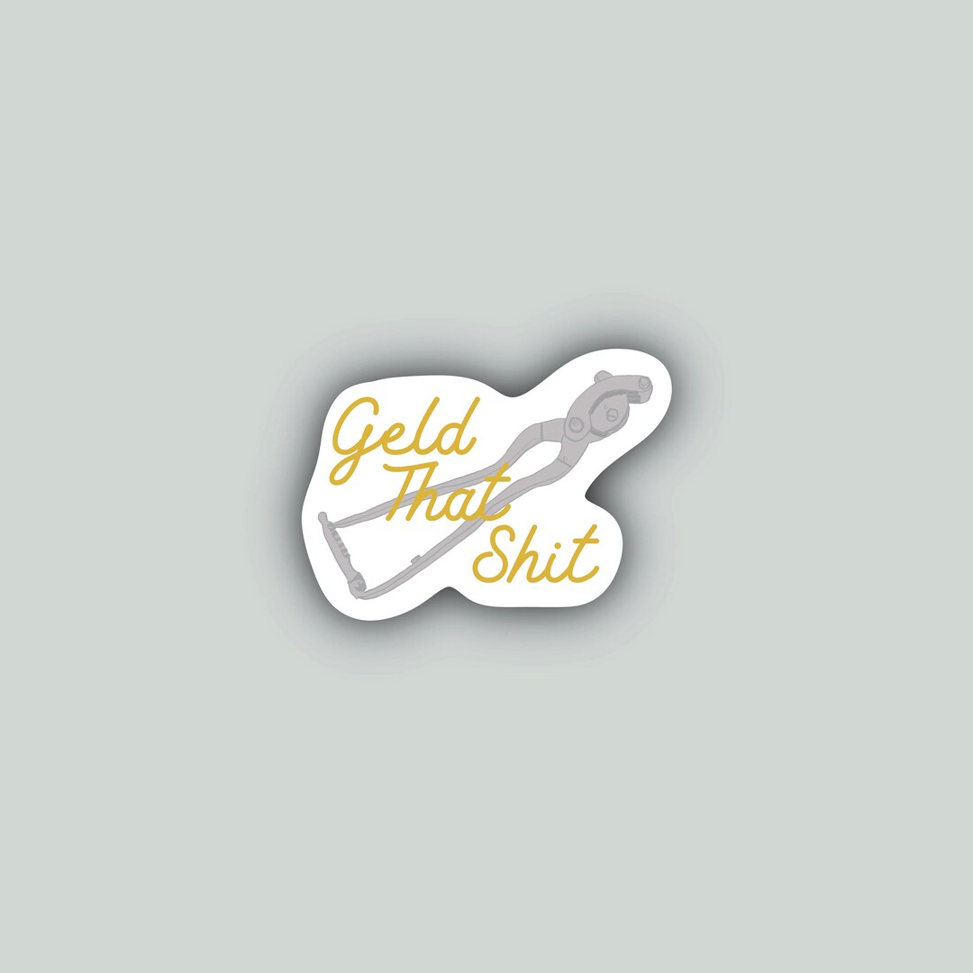 Geld That Shit Sticker – Funny Horse Girl Vinyl Decal – Sassy ...