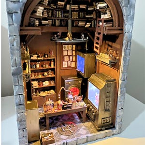 Alchemy Laboratory Book Nook: Handmade Bookshelf Insert Diorama - Etsy