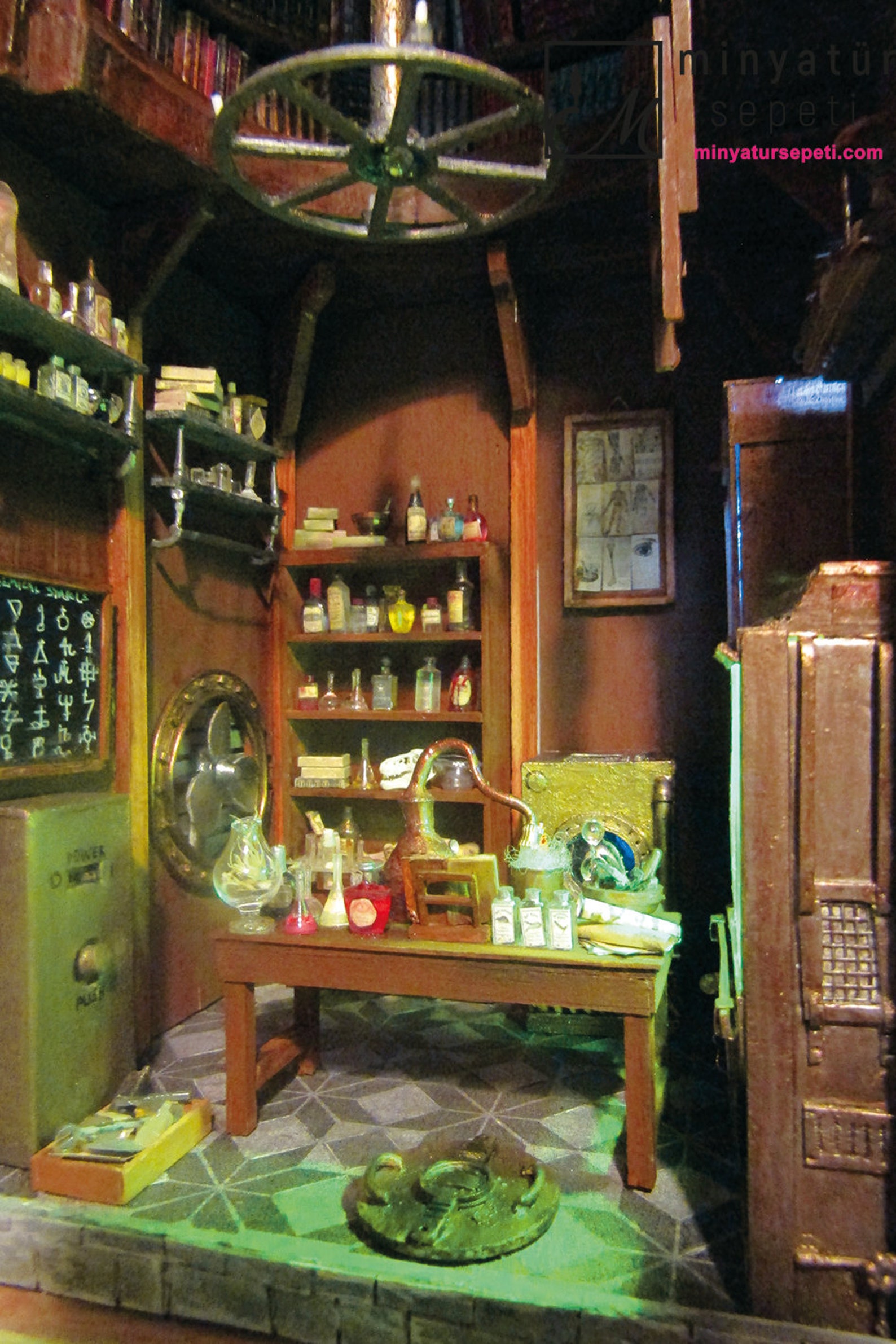 Alchemy Laboratory Book Nook: Handmade Bookshelf Insert Diorama - Etsy