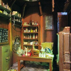 Alchemy Laboratory Book Nook: Handmade Bookshelf Insert Diorama - Etsy