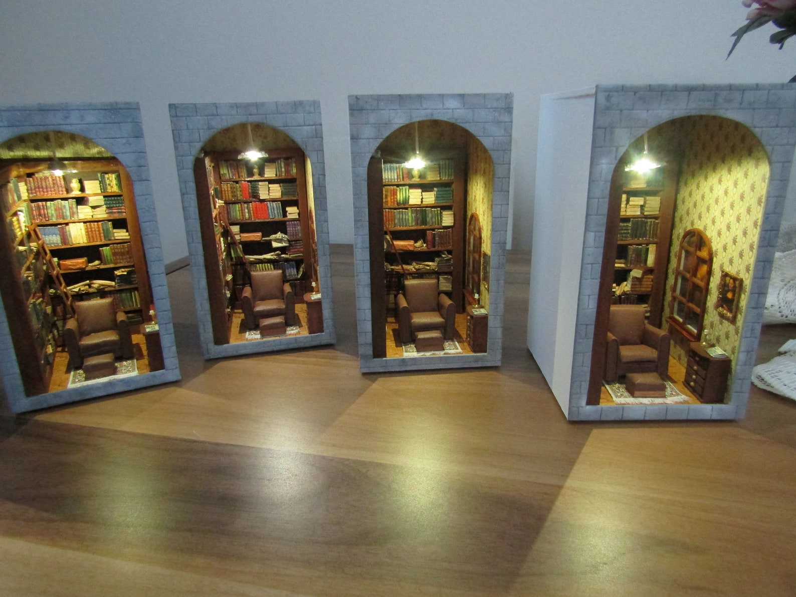 Library Book Nook Book Shelf Insert Booknook Book - Etsy