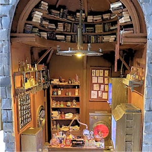 Alchemy Laboratory Book Nook: Handmade Bookshelf Insert Diorama - Etsy