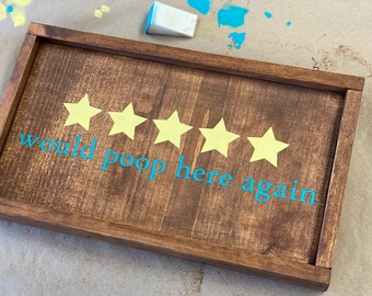 5 Star Poop Sign - Etsy