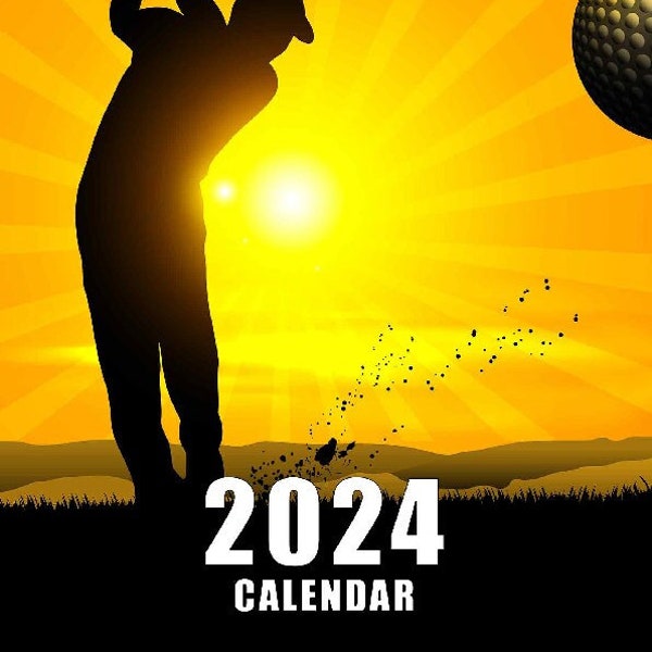 2024 Golf Calendar - Etsy