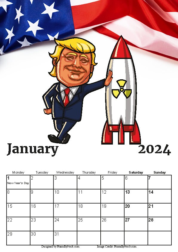 Donald Trump Calendar 2024 - Etsy