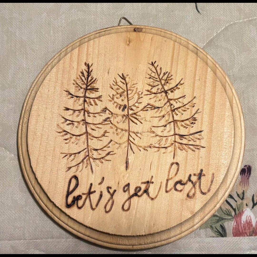 Let’s Get Lost Adventure Handmade Wood Burning Decoration - Etsy